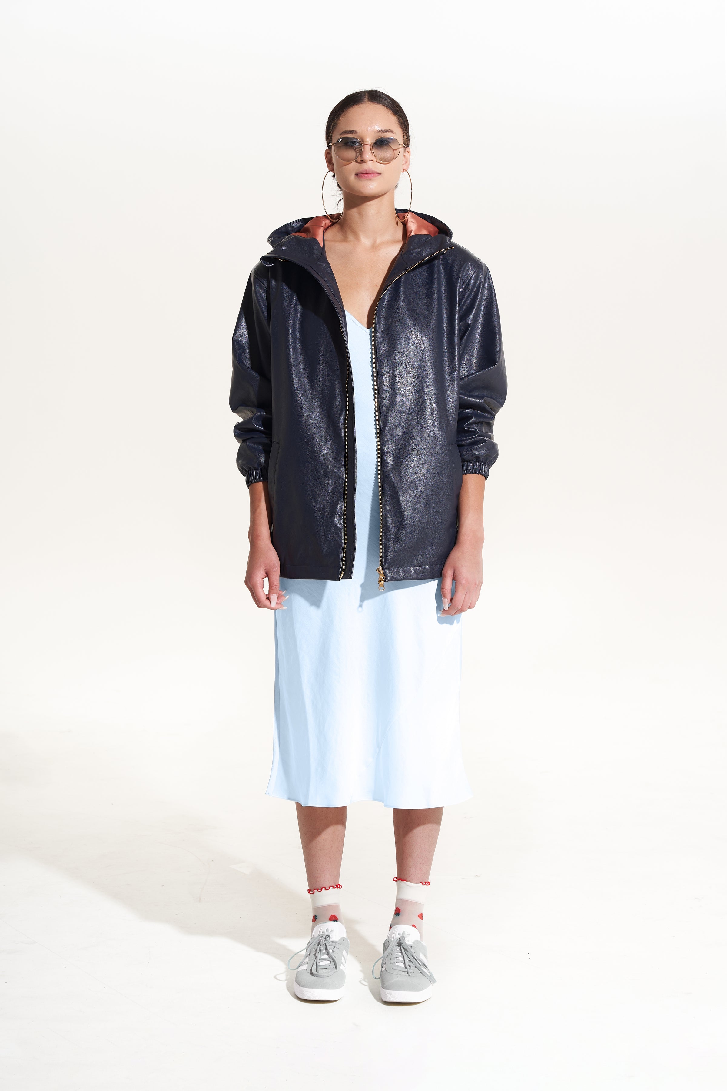 The Hunter | Indigo | Premium Animal-Free Leather Outerwear
