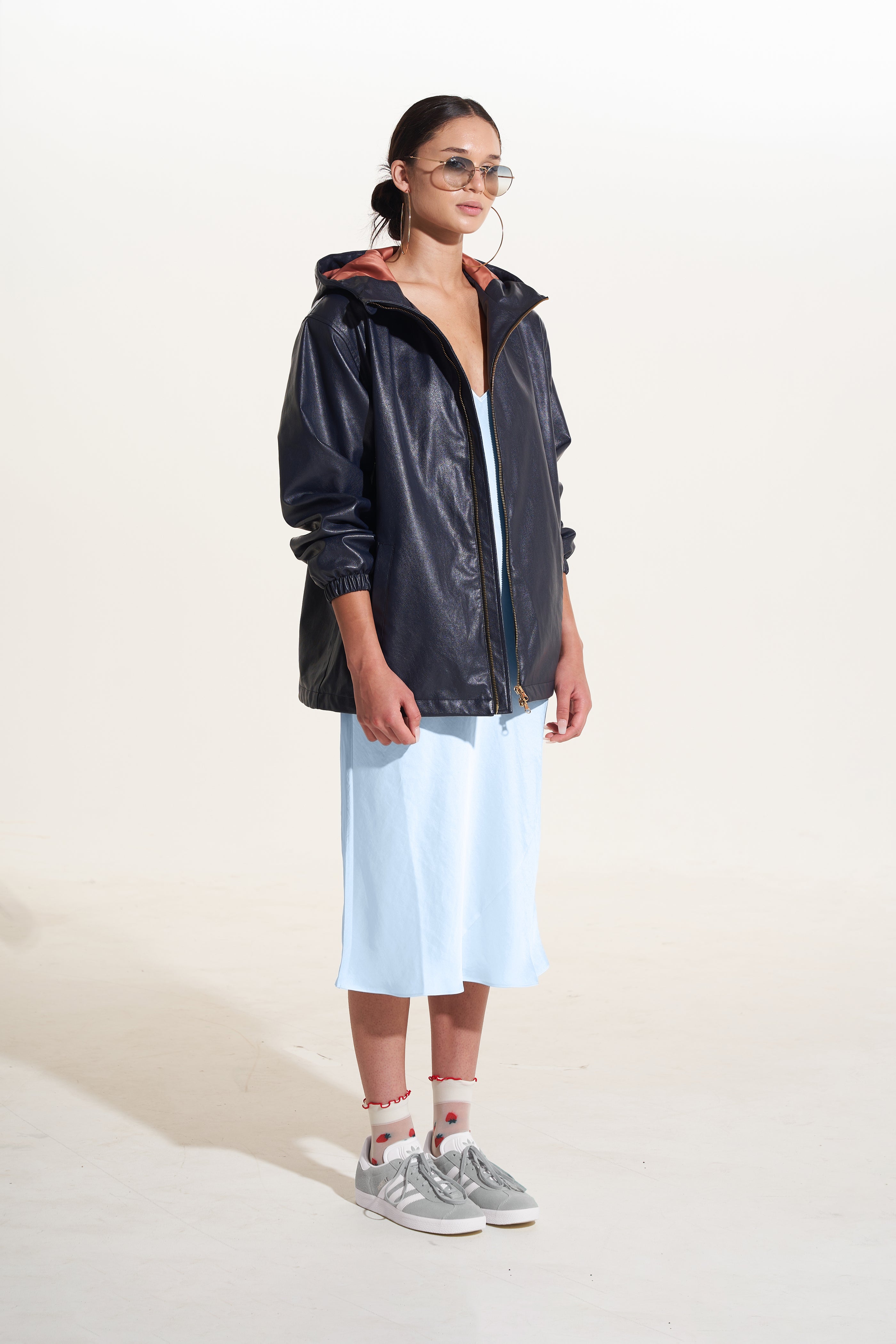 The Hunter | Indigo | Premium Animal-Free Leather Outerwear